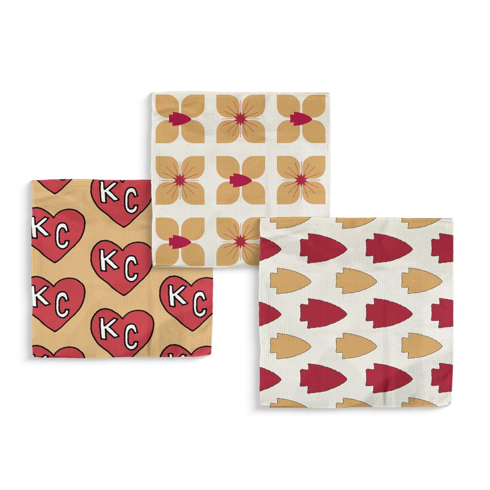 Arrowhead/Heart KC Dish Cloth Set Double-Sided – Absorb-lumen