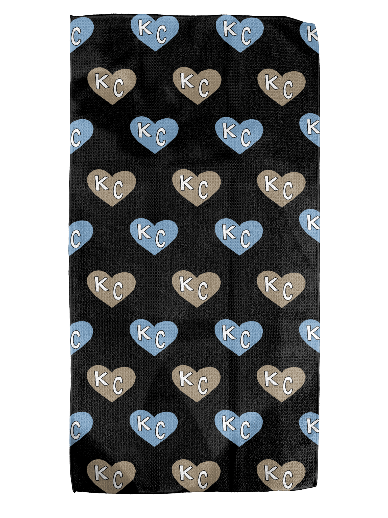 Heart KC Blue Tie 12xd4 Bartender Double-Sided Towel – Absorb-lumen